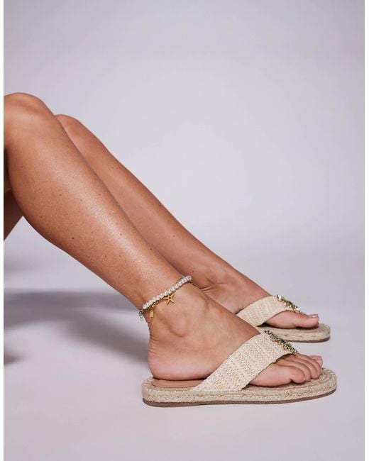South Beach Flip Flop With Sun | Lyst