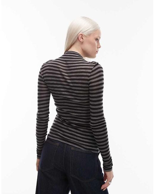 & Other Stories Jersey Second Skin Long Sleeve Top in Black | Lyst UK