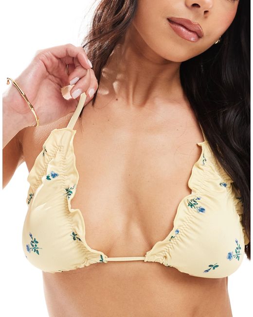 ASOS Scrunch Triangle Bikini Top Co-ord | Lyst