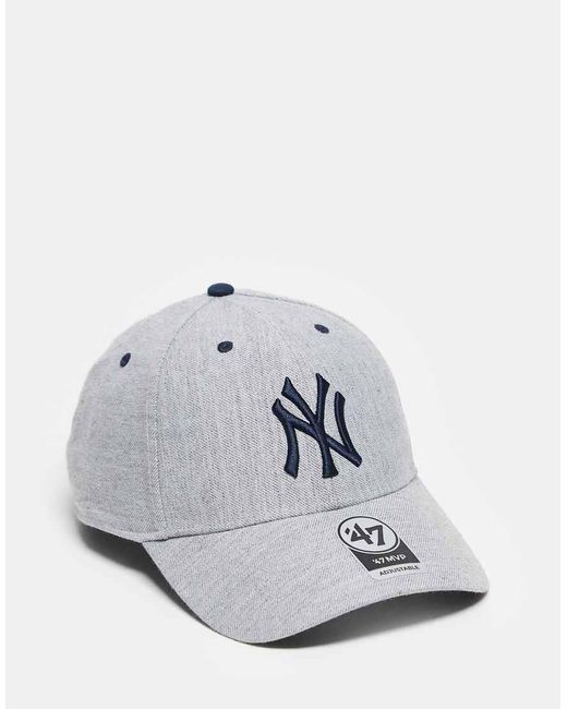 '47 Ny Yankees Mvp Linen Cap in White | Lyst UK