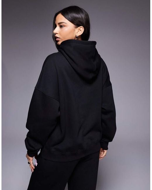 Kaiia Studio Star Logo Oversized Hoodie in Blue | Lyst UK