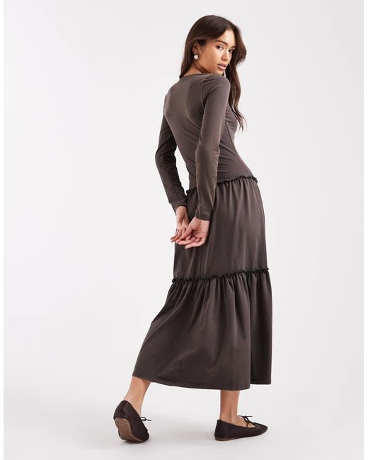 Daisy Street Tiered Drop Waist Maxi Dress | Lyst UK