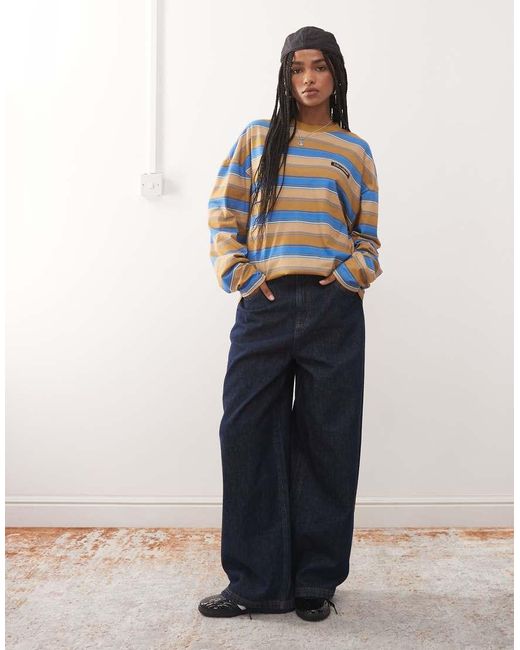 Collusion Logo Patch Anti Fit T-shirt in Blue | Lyst UK