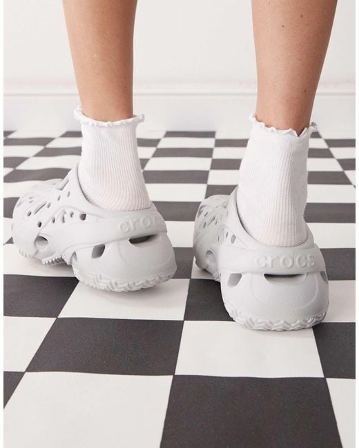 Crocs™ Caged Clog in Gray | Lyst