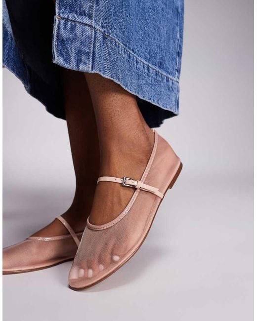 Steve Madden Mash Mesh Ballet Flats in Blue | Lyst UK