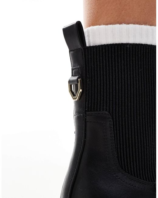 London Rebel London Rebel Becky Wide Fit Chunky Mid Ankle Chelsea Boots ...