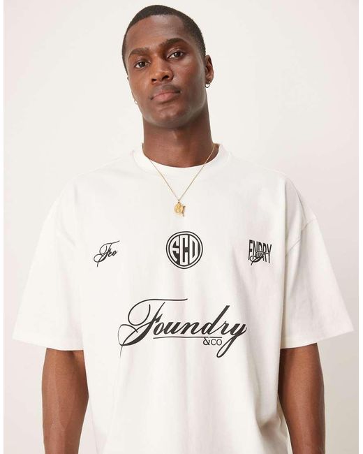 ASOS Oversized Boxy 240Gsm Heavyweight T-Shirt With Front And Back ...