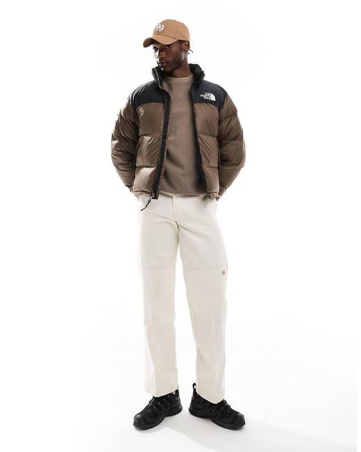 The North Face Retro Nuptse Puffer Jacket in Brown for Men | Lyst UK