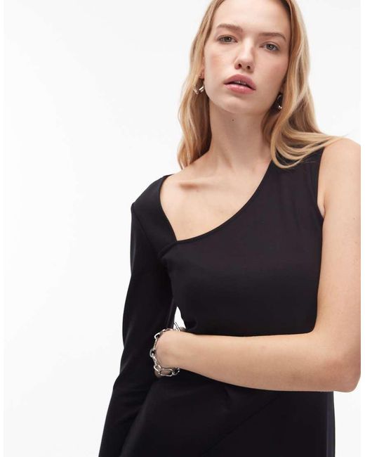 AllSaints Ari Dress With Cutout in White | Lyst UK