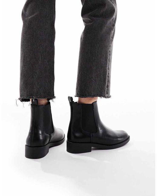New Look Flat Chelsea Boot in Black | Lyst UK
