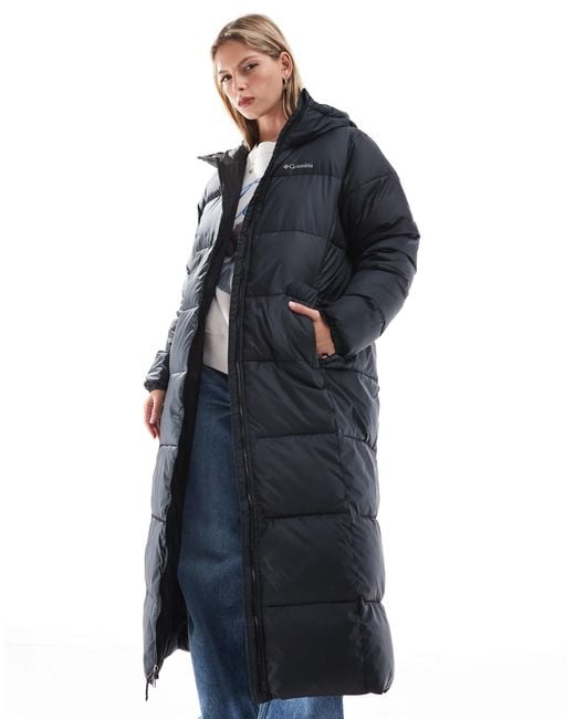 Columbia Puffect Ii Long Line Puffer Coat in Blue | Lyst Canada