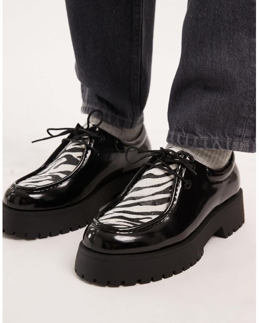 ASOS Chunky Shoes in Black for Men | Lyst