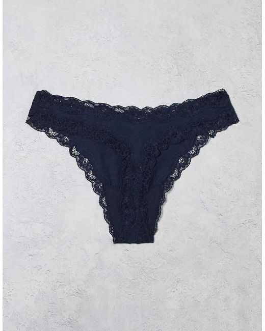 Lindex Wilma 3 Pack Thongs in Blue | Lyst UK
