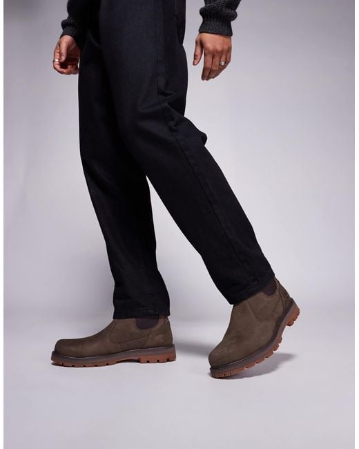 Timberland Britton Road Mid Chelsea Boot in Black for Men | Lyst