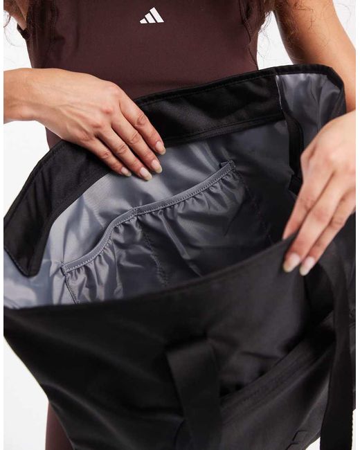 adidas Originals Adidas Training Tote Bag With Pocket in Black | Lyst UK