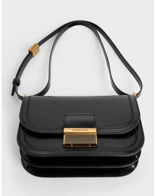 Charles & Keith Charlot Crossbody Bag in White | Lyst UK