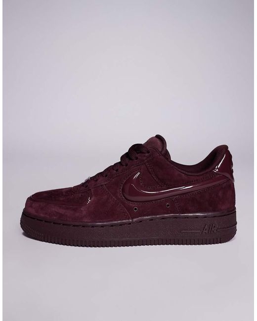 Nike Air Force 1 '07 Bubble Swoosh Trainers in Purple | Lyst UK