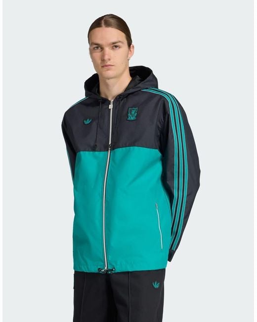 adidas Originals Liverpool Fc Terrace Icons Parka in Blue for Men | Lyst UK