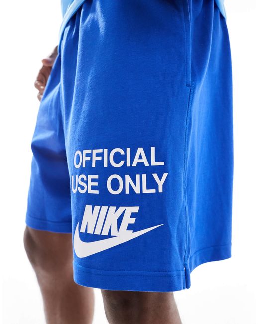 Nike "official Use Only" Graphic Shorts in Blue for Men | Lyst
