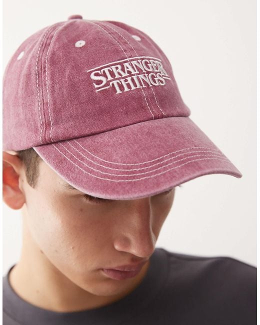 Reclaimed (vintage) X Stranger Things Unisex Logo Cap in Red | Lyst