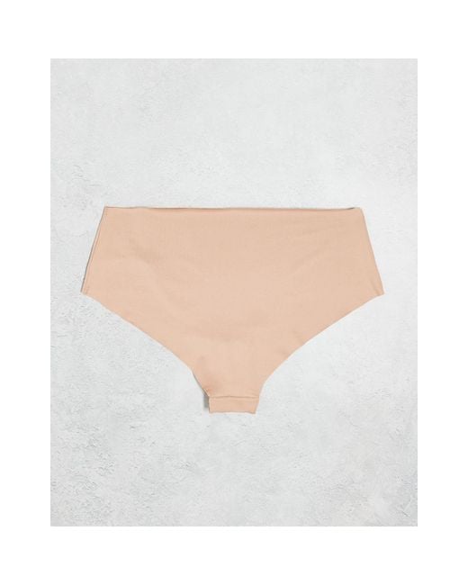 ASOS Curve 3 Pack No Vpl Hipster Short Briefs in Black | Lyst UK