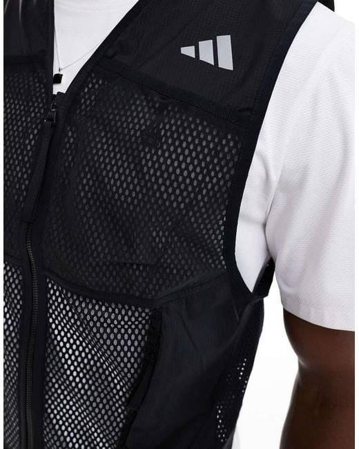 adidas Originals Adidas Running Ultimate Pocket Vest in Black for Men ...