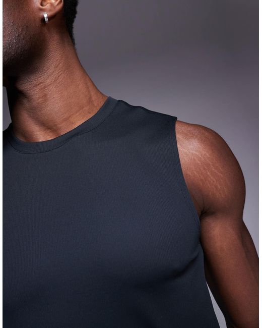 4505 Slim Fit Active Rib 90s Training Tank in Blue for Men | Lyst