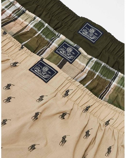 Polo Ralph Lauren 3 Pack Boxers for Men | Lyst