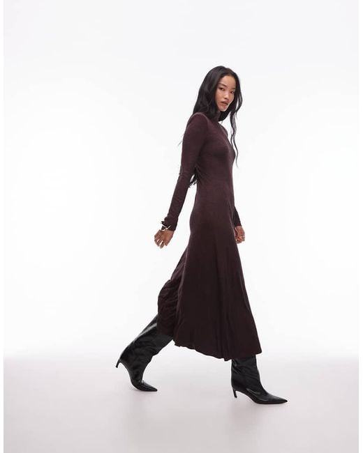 & Other Stories Jersey Second Skin Long Sleeve Maxi Dress in White ...