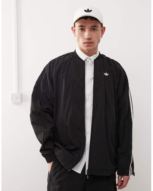 adidas Originals Adilenium Season 3 Track Jacket in Black for Men | Lyst UK