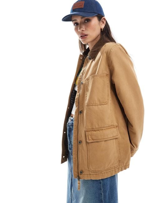 Levi's Twill Barn Jacket in Natural | Lyst