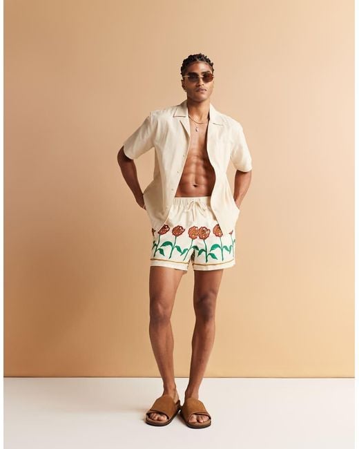 ASOS Swim Shorts in Grey for Men | Lyst UK