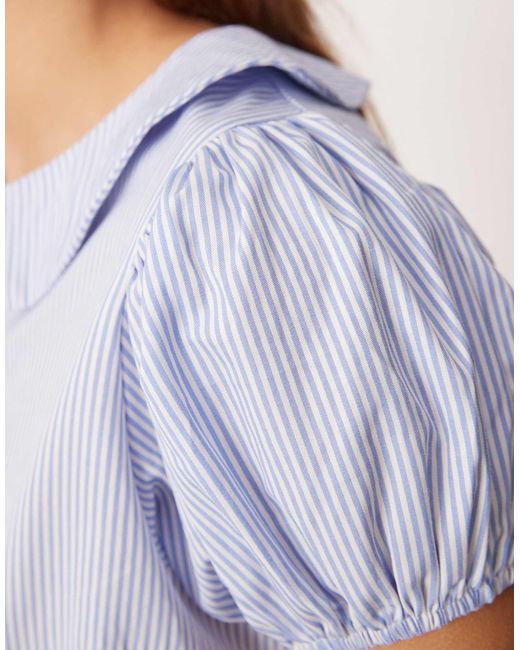 ASOS Lounge Peter Pan Collar Pyjama Blouse | Lyst