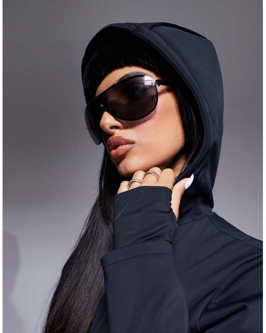 ASOS Belted Ski Suit With Skinny Leg And Hood in Blue | Lyst UK