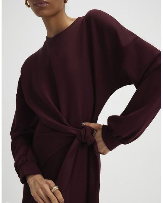 River Island Knot Side Mini Dress in Red | Lyst UK