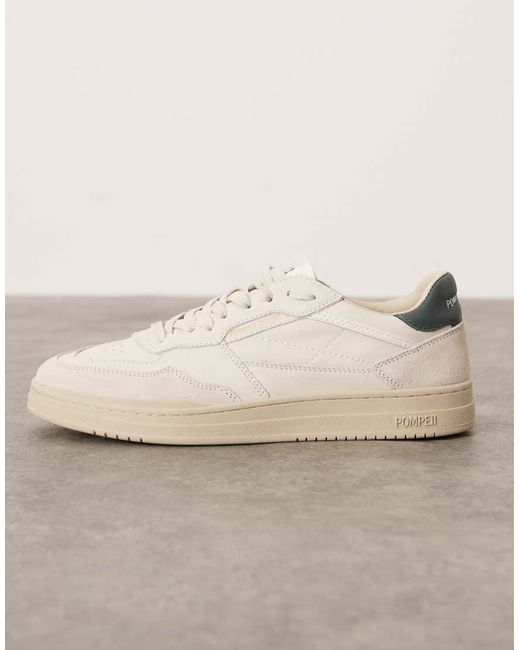 Pompeii UK Pompeii Elan Pippa Leather Trainers in Natural for Men | Lyst UK