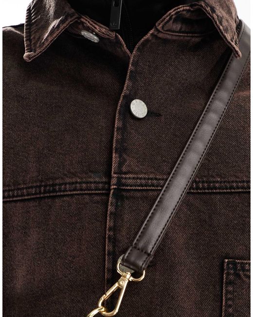 ASOS Co-ord Volume Oversized Boxy Jacket in Black for Men | Lyst