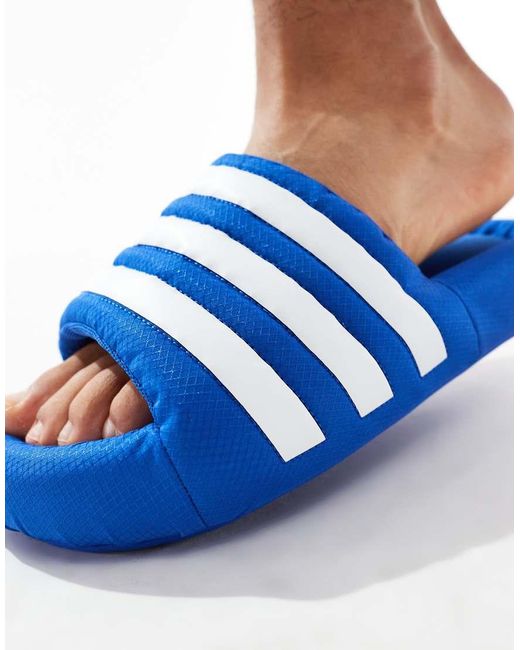 adidas Originals Adilette 24 Sliders in Blue for Men | Lyst UK