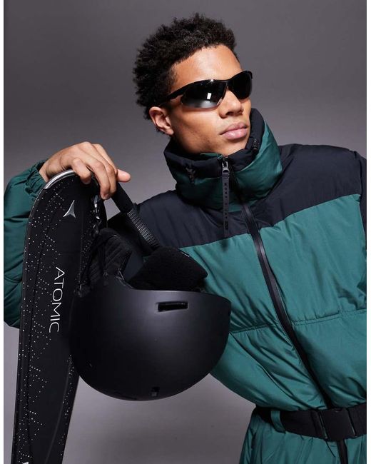 ASOS 4505 Ski & Snow 4505 Ski Water Repellent Insulated Puffer Ski Suit ...