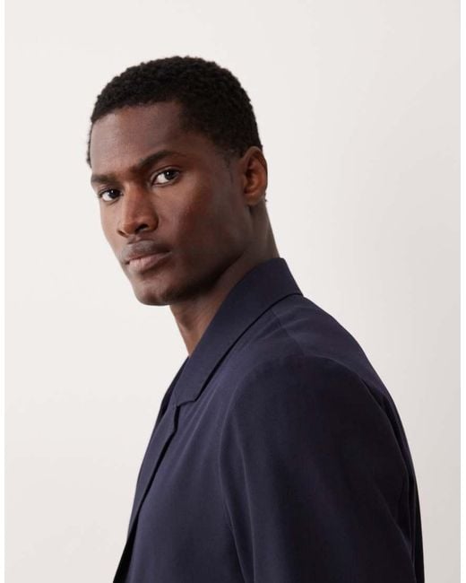 Mango Parioli Slim Fit Tailored Blazer Co-ord in Blue for Men | Lyst UK