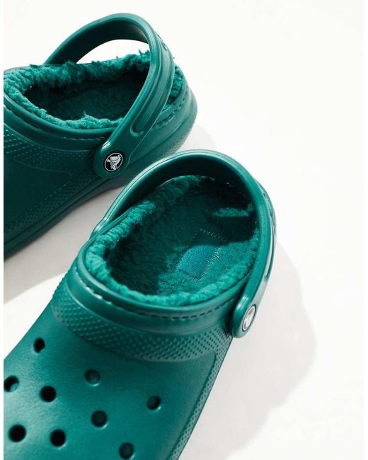 Crocs™ Classic Lined Clog in Green | Lyst UK