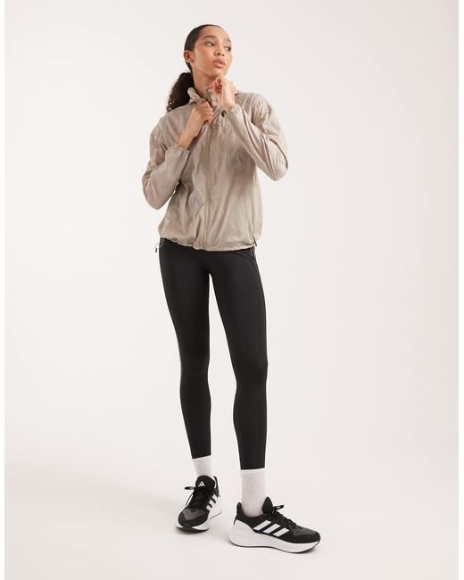 adidas Originals Adi365 Running Reflective Jacket in Natural | Lyst UK