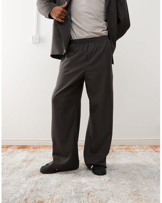 Collusion Wide Leg Tailored Trackies in Natural for Men | Lyst