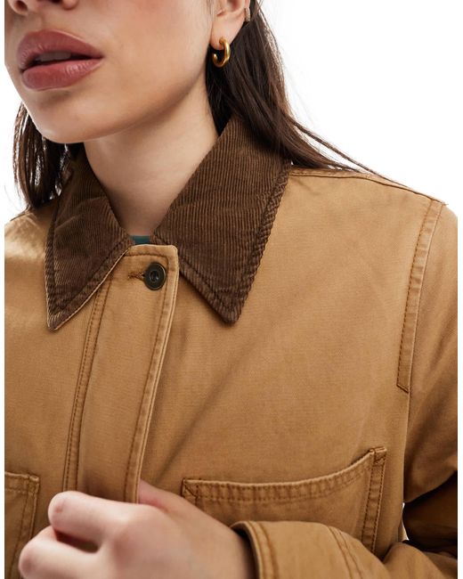 Levi's Twill Barn Jacket in Natural | Lyst