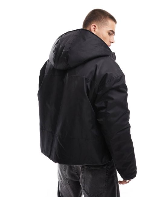 ASOS Utility Puffer Jacket in Black for Men | Lyst