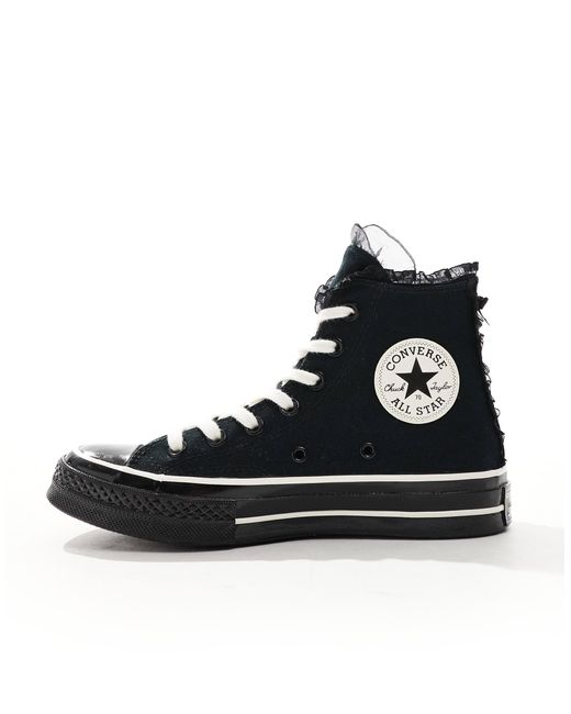 Converse Chuck 70 Ruffles & Bows Sneakers in Black | Lyst