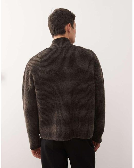 Weekday Wool Blend Zip Cardigan in Grey for Men | Lyst UK