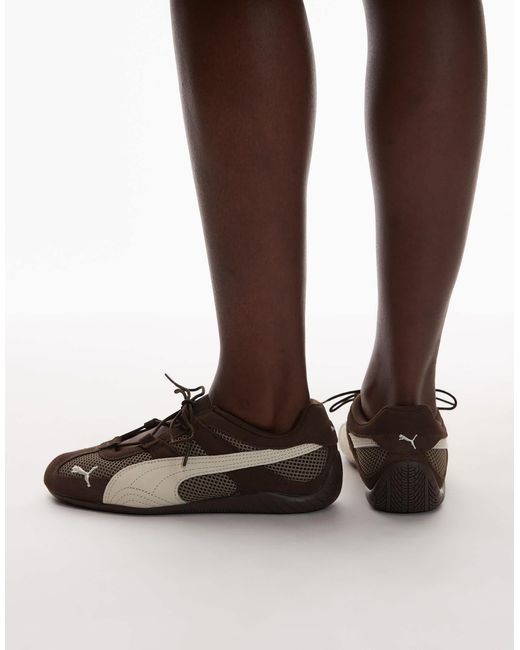 PUMA Speedcat Go Mary Jane Trainers in Brown | Lyst