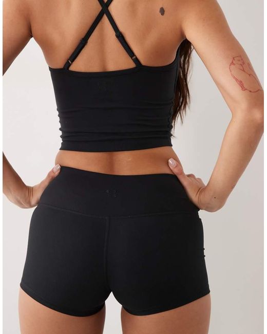 4505 Hourglass Icon High Rise 3 Inch Booty Shorts in Black | Lyst UK
