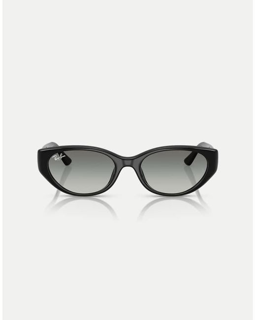Ray-Ban Rb4457D Rectangle Sunglasses With Lens in Black | Lyst UK